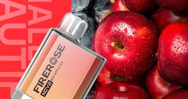 Elux Firerose Nova Red Apple Ice Disposable Vape 600 Puff Pod 20 mg ...