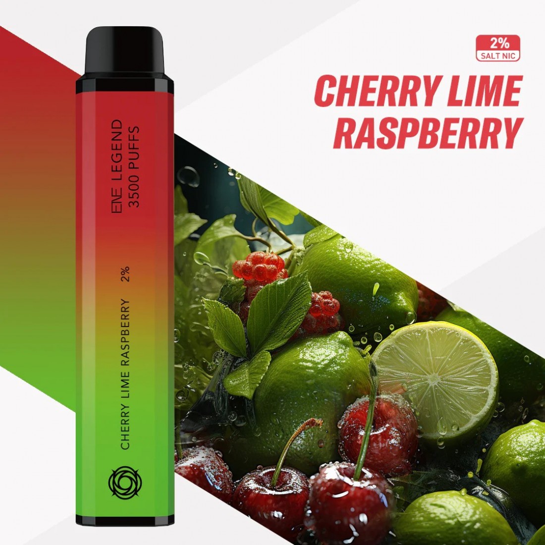 ENE Elux Legend 3500 Cherry Lime Raspberry Disposable Vape - Cherry ...