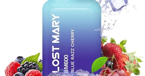 Lost Mary BM600 Blue Razz Cherry Disposable Vape - Blue Razz ...